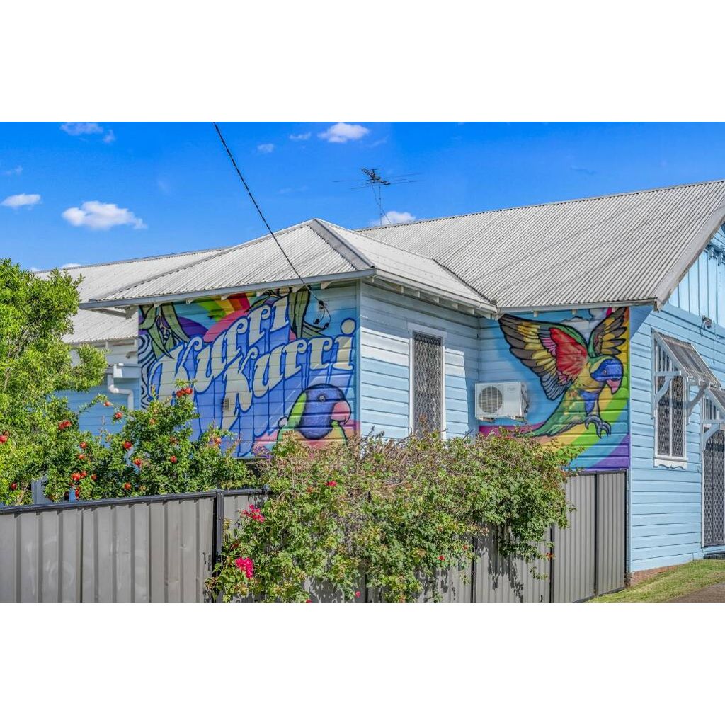 Kurri Kurri's 'Rainbow Hall' with lorikeet mural hits the market